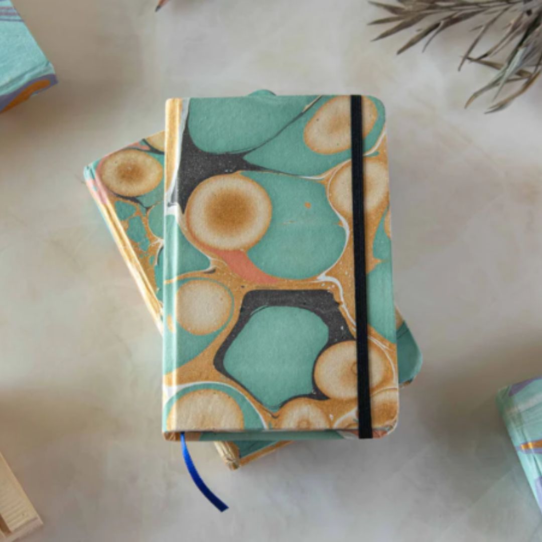 Craft Junky Marbled Cover Hardbound Unruled Diary journal – SCOOBOO