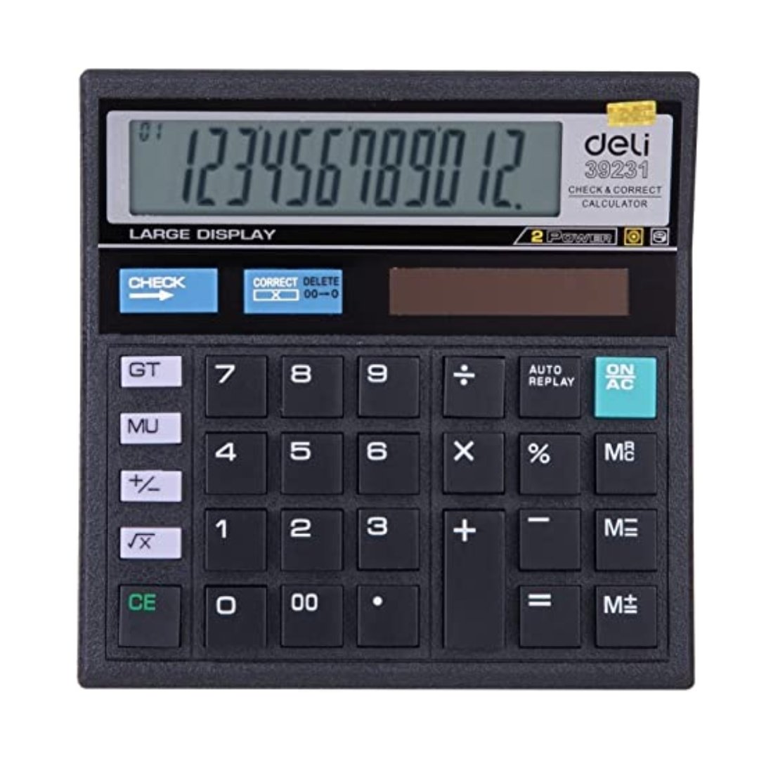 Deli Easy Electronic Calculator - SCOOBOO - Deli