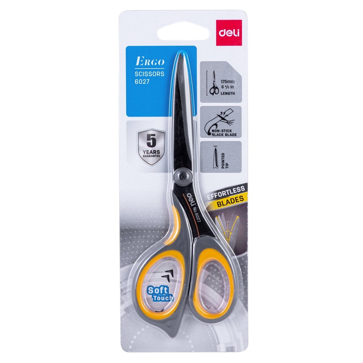 Deli Ergo Series 6.45 Stainless Blade Scissors SCOOBOO SCOOBOO