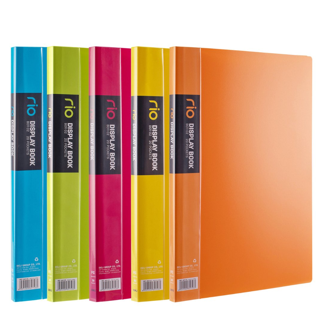 Deli Rio FC 20 Pockets Display Book - SCOOBOO - Deli