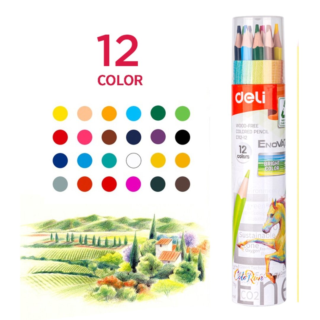 Deli Wood-Free Colored Pencil - SCOOBOO - DELI