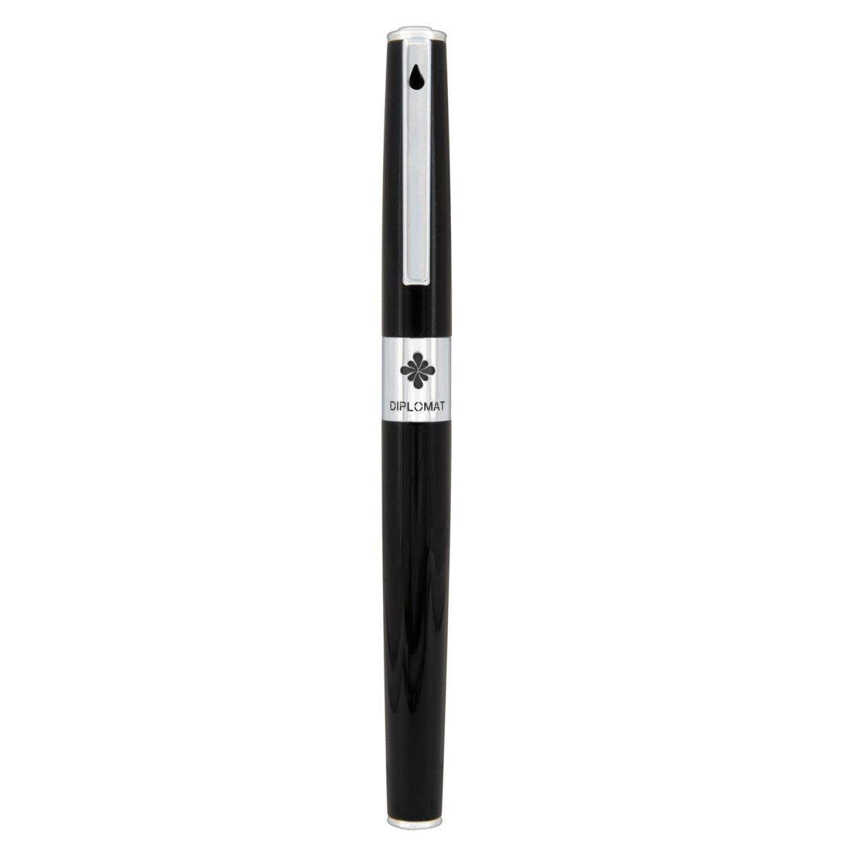 Diplomat CLR Black Lacquer Fountain Pen - SCOOBOO - Diplomat