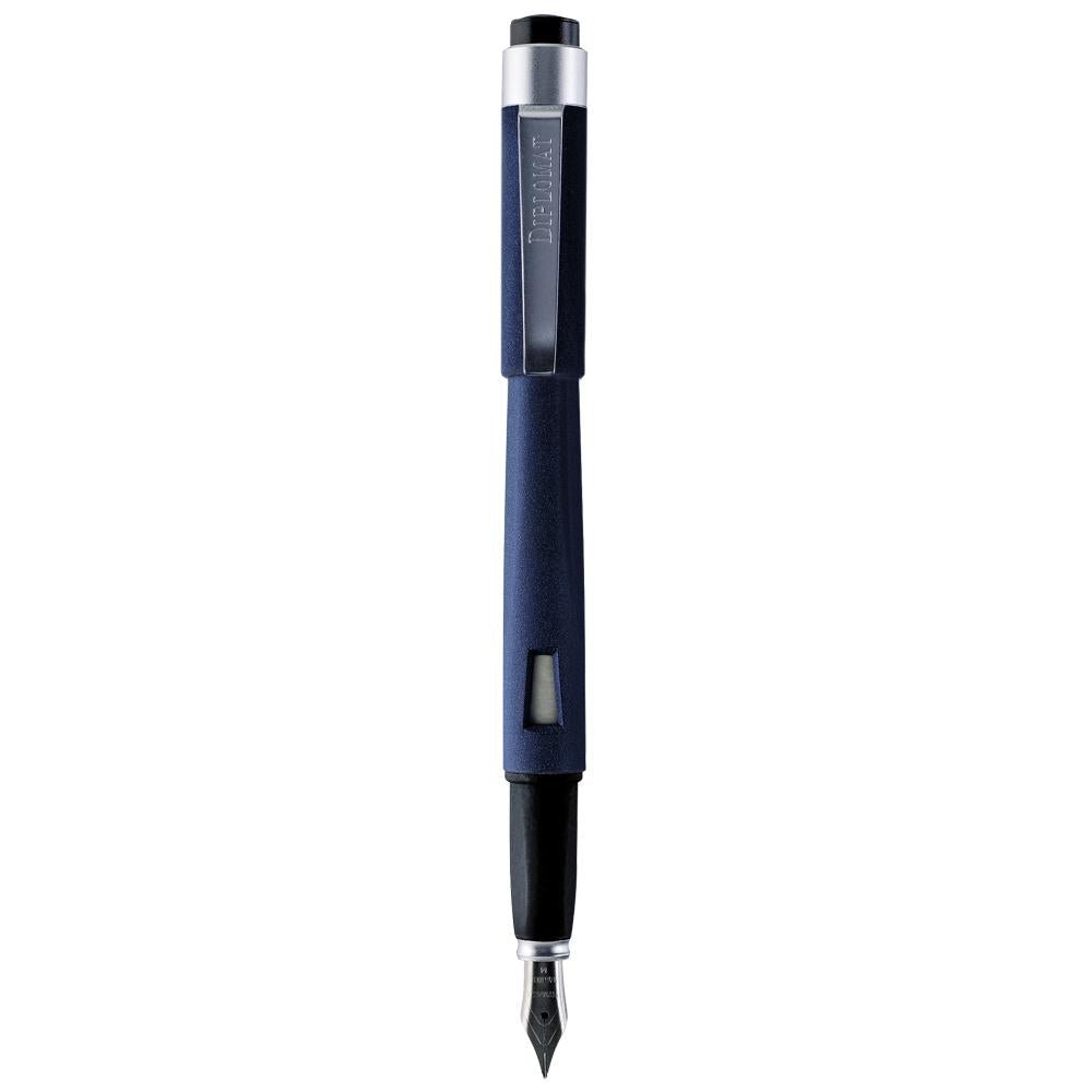 Diplomat Magnum Soft Touch Blue Fountain Pen - SCOOBOO - Diplomat