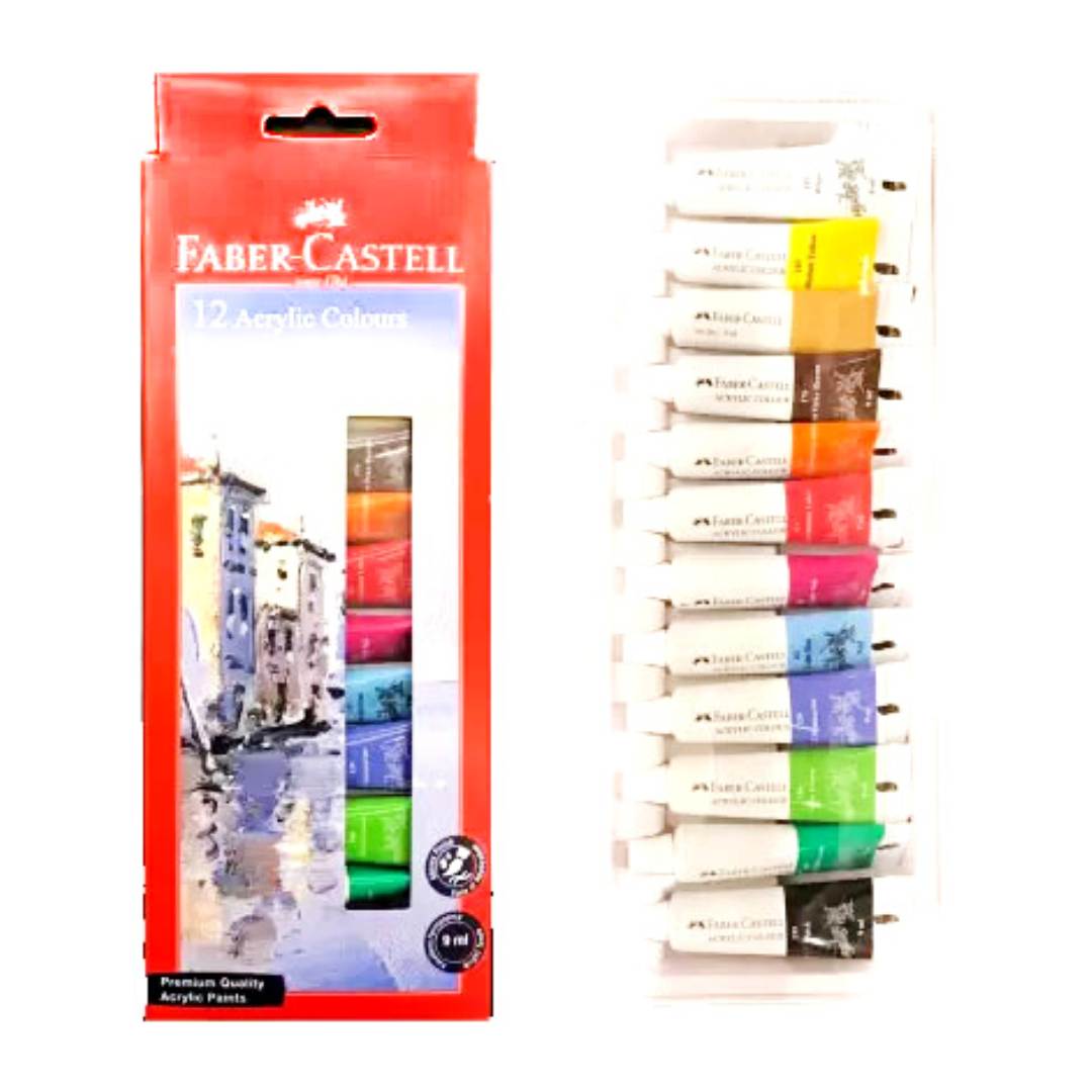 Faber Castell 20ml 12 Acrylic Color-SCOOBOO – SCOOBOO