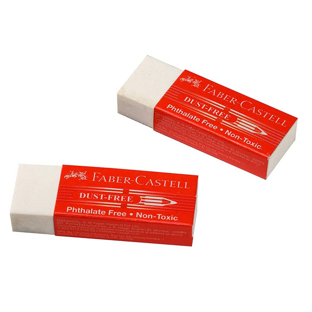 Faber Castell Dust Free Eraser-Pack Of 20 - SCOOBOO - Faber-Castell
