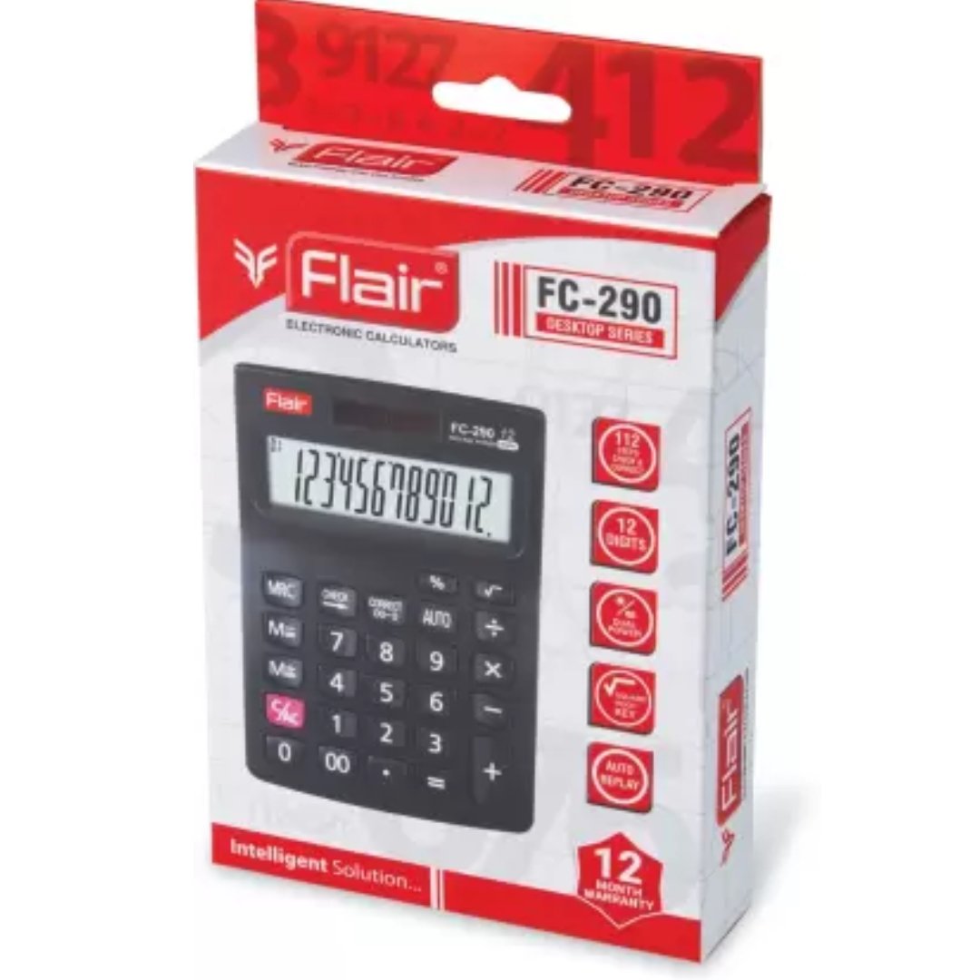 Flair Electronic Calculator (FC-290) - SCOOBOO - Flair