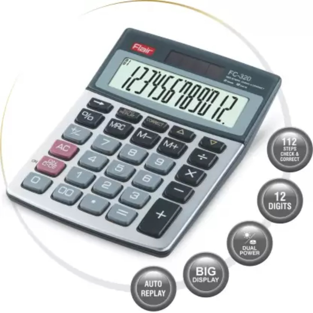 Flair Electronic Calculator (FC-320) - SCOOBOO - Flair