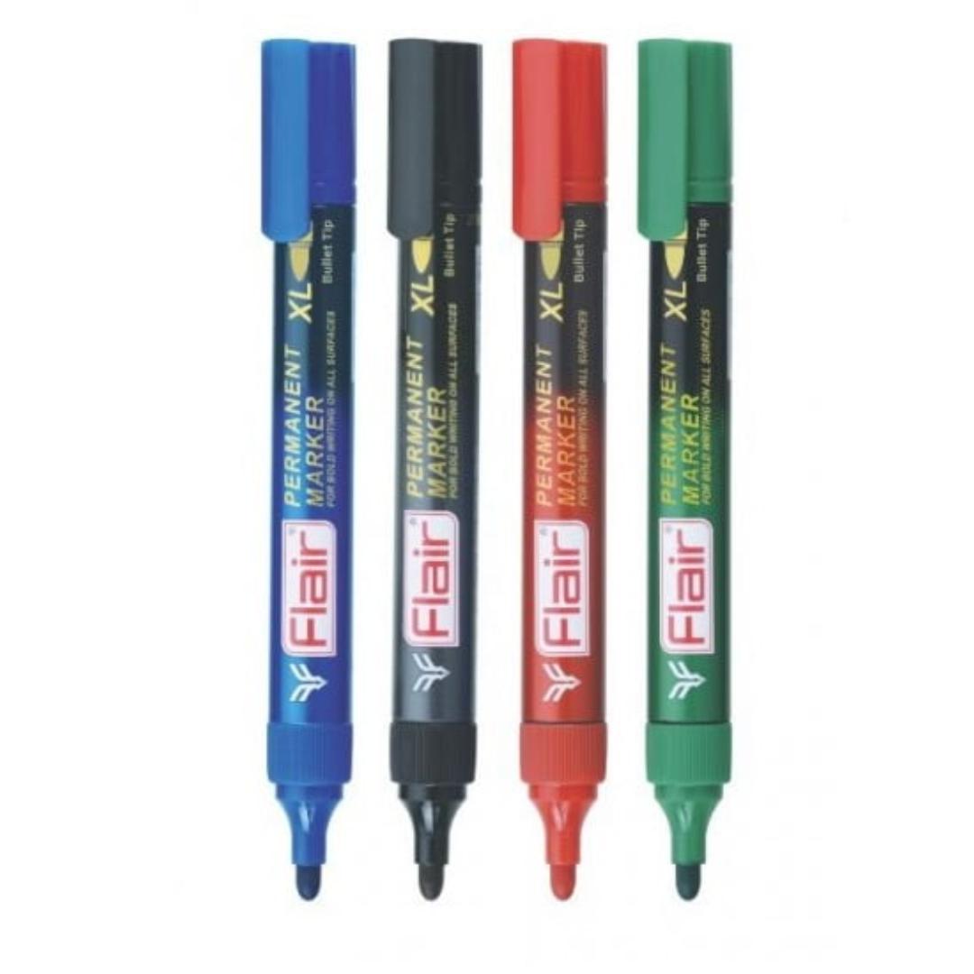 Flair Permanent XL Marker Pack Of 4 - SCOOBOO - Flair