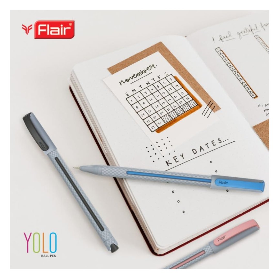 Flair Yolo Ball Pen-Set of 5 - SCOOBOO - Flair