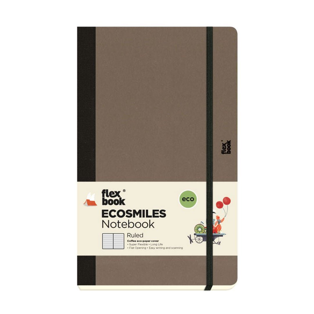 Flexbook Ecosmiles Notebook Coffee- Ruled - SCOOBOO - Flex book