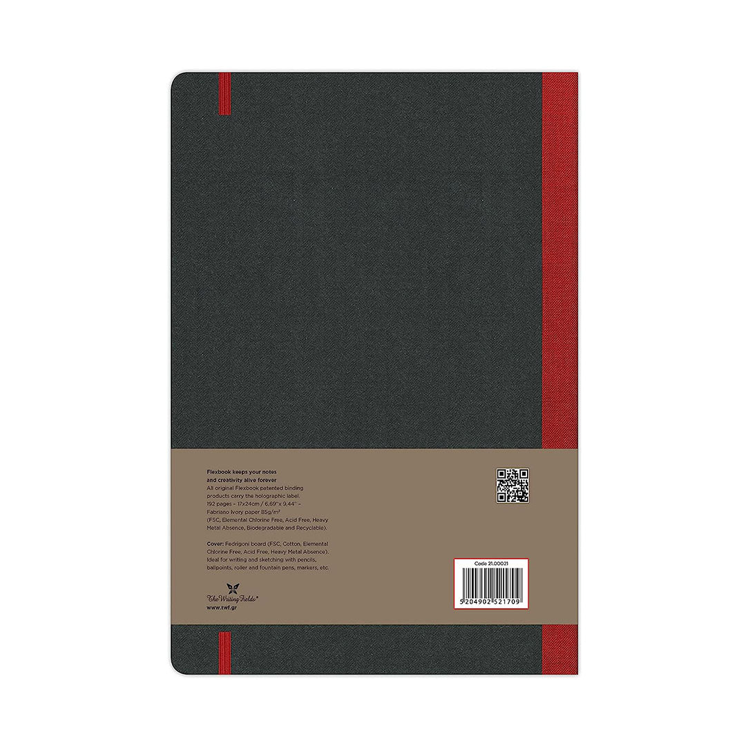 Flexbook Flex Global Open Date Red- Ruled- Large - SCOOBOO - Flex book