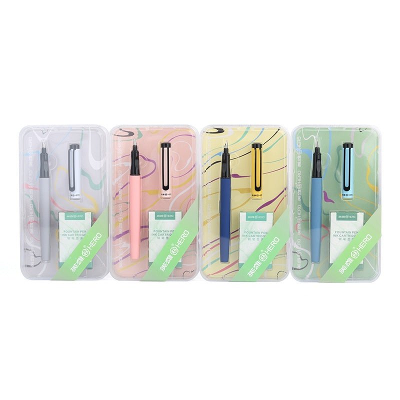 Hero 1228A Morandi Colorful Iridium Gold Fountain pen - SCOOBOO - Hero