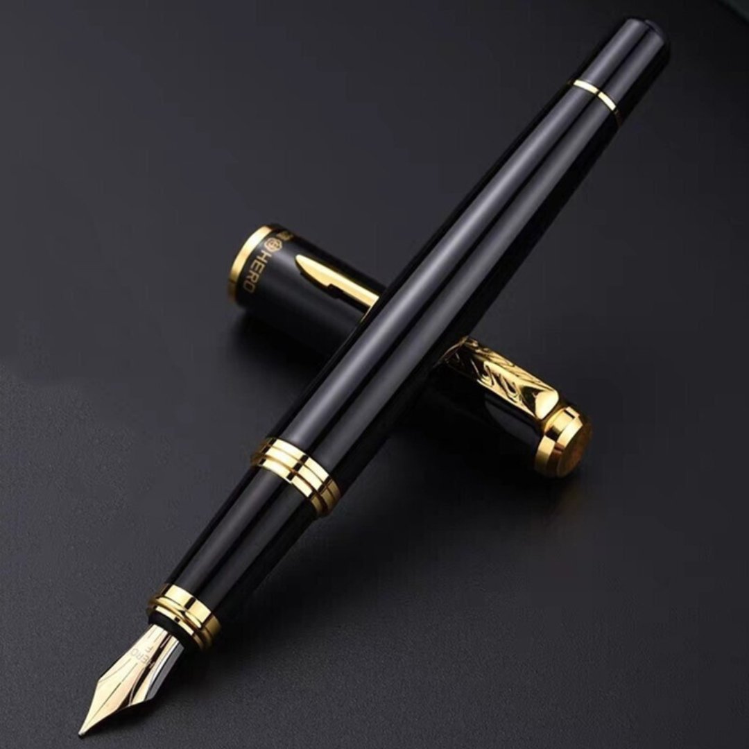 Hero 7056 3 in 1 Pen Set- Fountain & Ballpoint Pen & Art Calligraphy ...