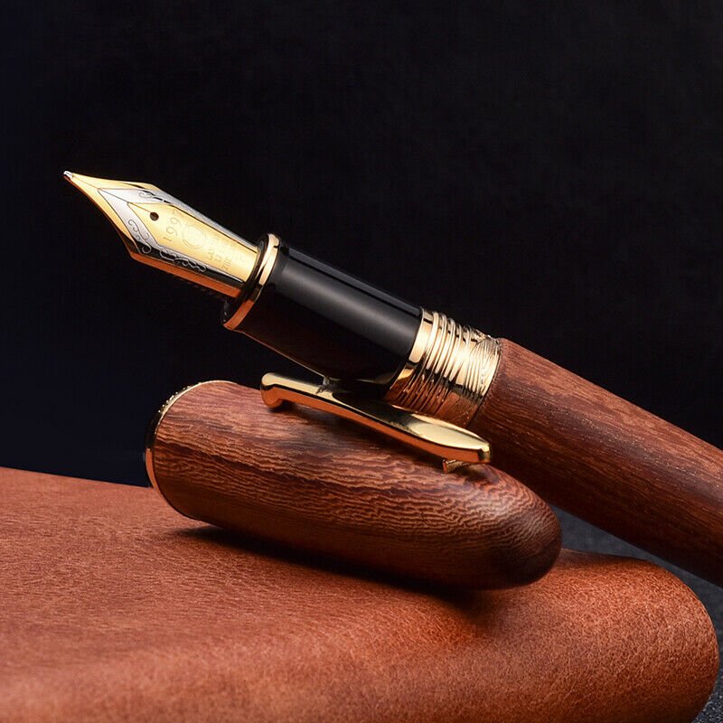 Hongdian, Fountain Pen - 660 Wood Black - SCOOBOO - Hongdian