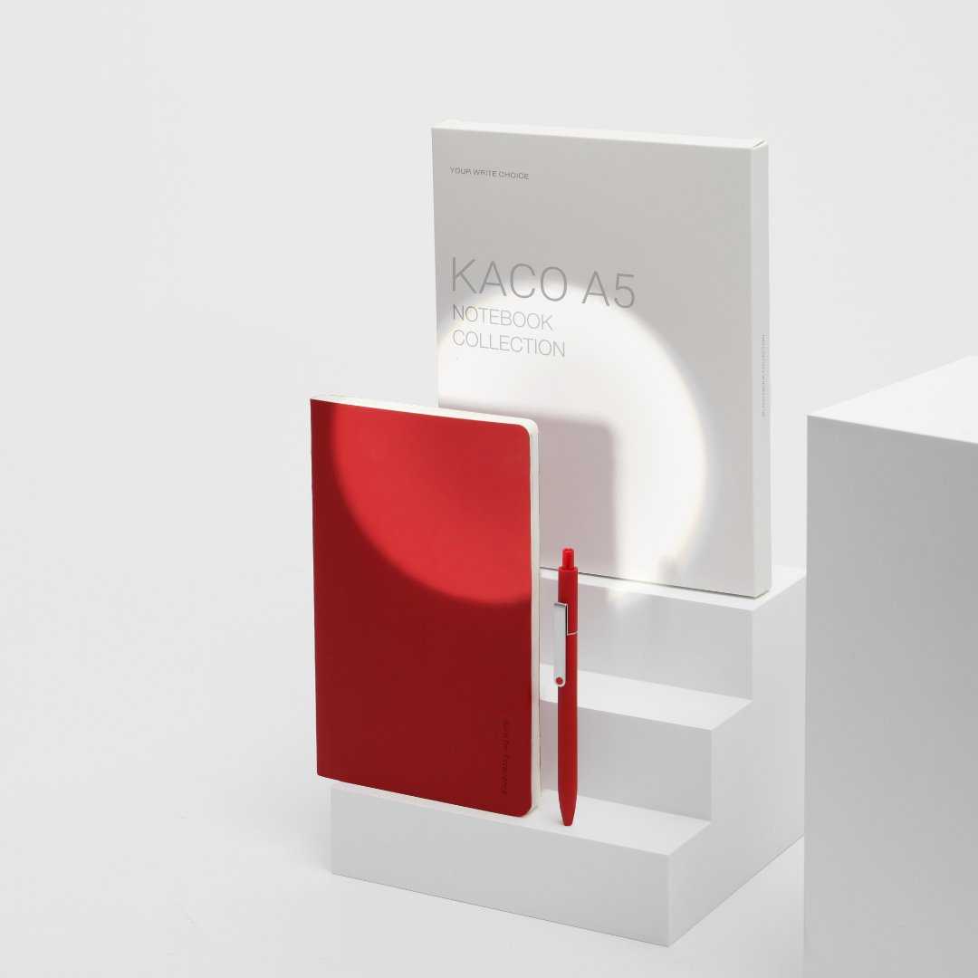 Kaco A5 PU Notebook with Midot Gel Pen Set – SCOOBOO