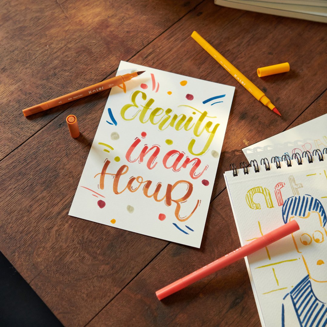 Kaco Kalor Water color pen (double tip) collaboration with National Museum - SCOOBOO - Kaco