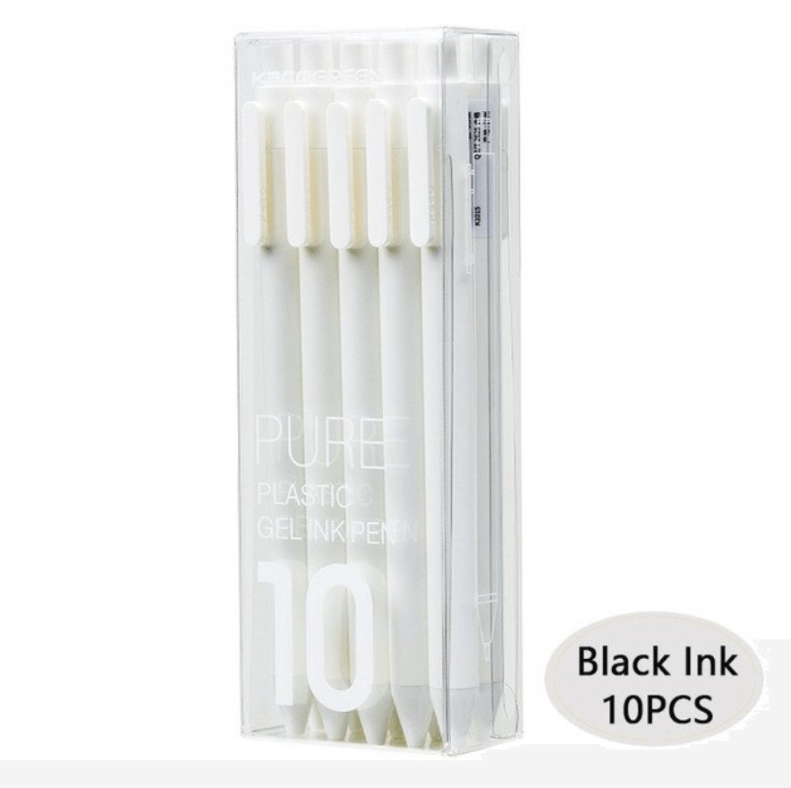 Kaco Pure Gel Pens - Black Ink (Pack of 10) -SCOOBOO-KACO – SCOOBOO