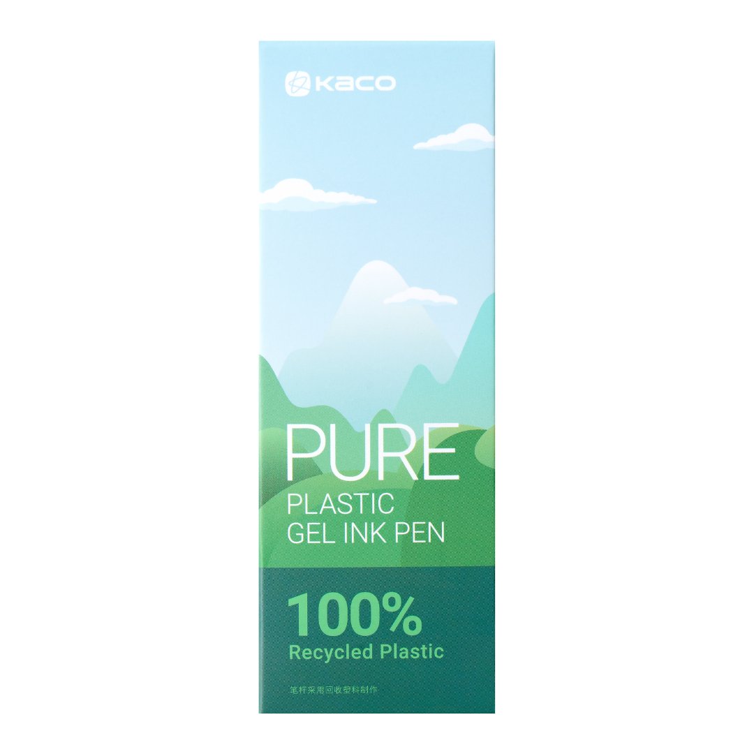 Kaco Pure Recycled Plastic Ink Pen- The Green Hills 5pcs/set - SCOOBOO ...