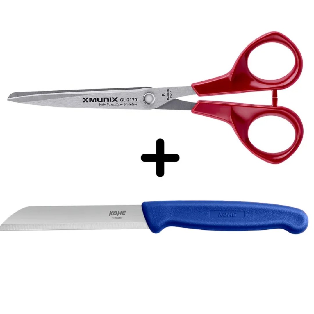 Kangaro Munix Delux Maha Saver Pack Scissors+Knife-SCOOBOO – SCOOBOO