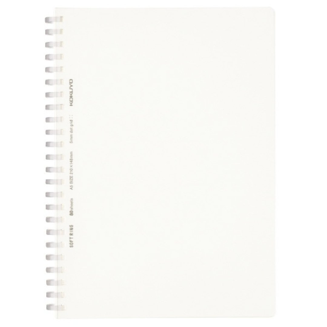 Kokuyo Soft Ring Clear Grid Dot Ruled Transparent Notebook - SCOOBOO ...