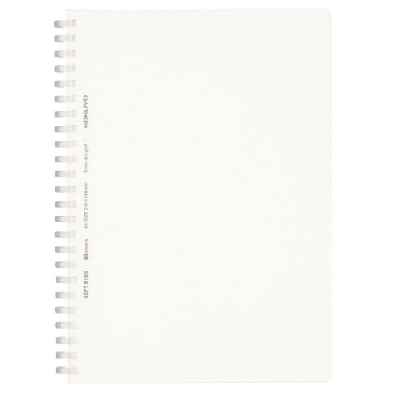 Kokuyo Soft Ring Clear Grid Dot Ruled Transparent Notebook - SCOOBOO ...