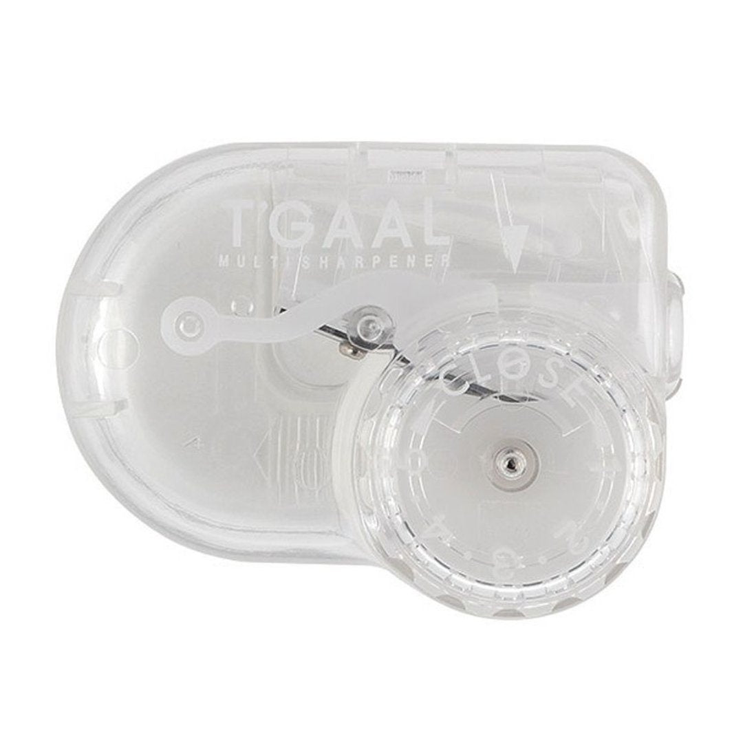 Kutsuwa Pencil Sharpener Tougal Clear Transparent - SCOOBOO - Kutsuwa