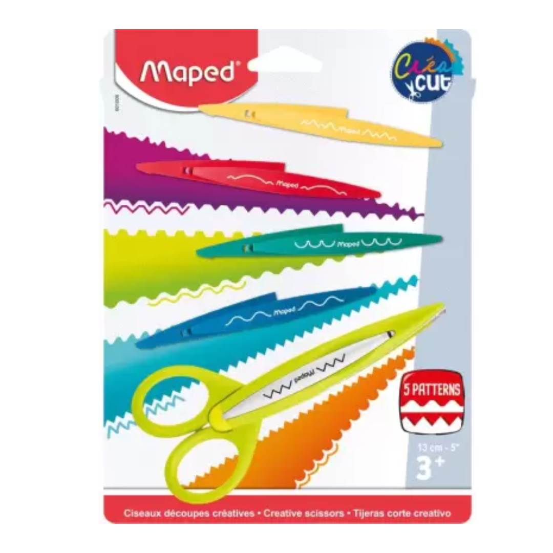Maped Crea Cut 5 Patterns Scissor - SCOOBOO - Maped