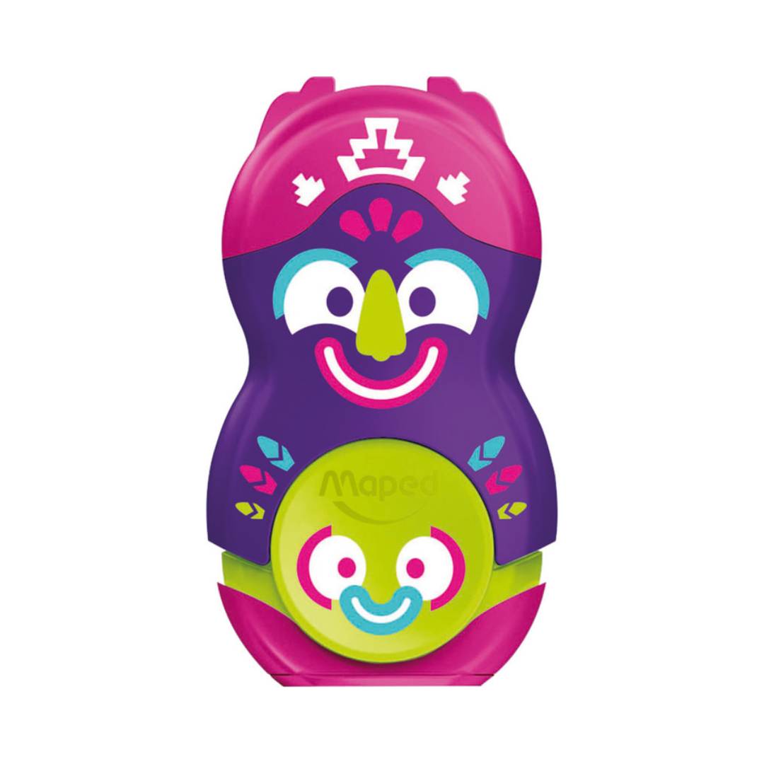 Maped Loopy Duo Pencil Sharpener+Eraser - SCOOBOO - Maped