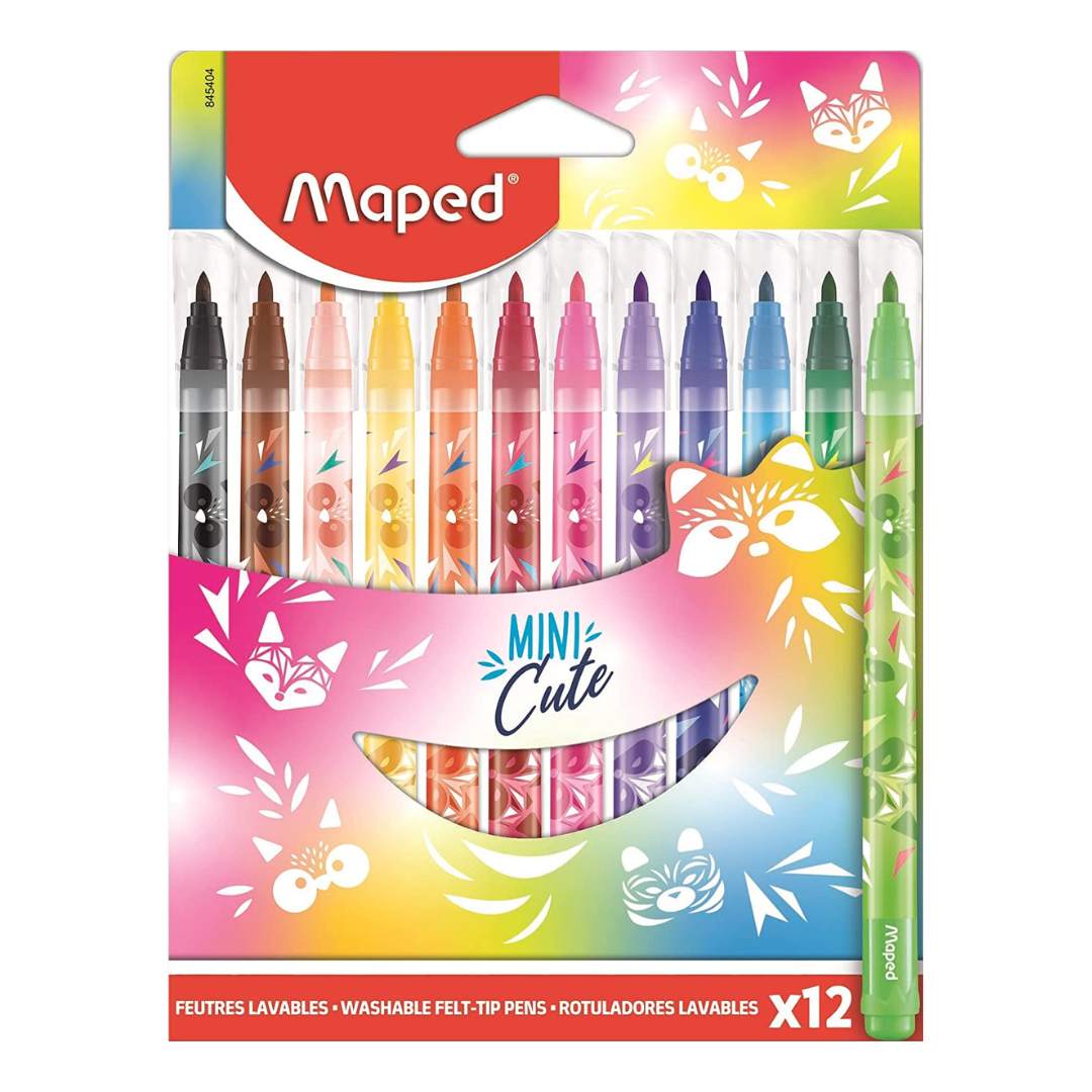 Maped Mini Cute Felt Tip Pens - SCOOBOO - Maped