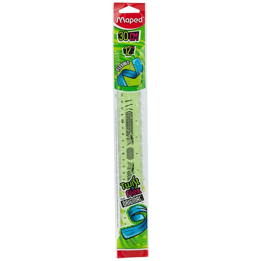 Maped Twist and Flex Flat Ruler (30 cm) - SCOOBOO - Maped