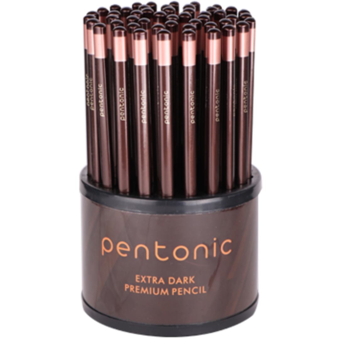 Pentonic Extra Dark Premium Pencil Pack Of 50 - SCOOBOO - Pentonics