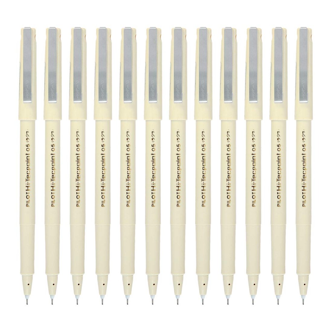 Pilot HI-Tecpoint 05 Gel Pens Pack Of 10 - SCOOBOO - PILOT