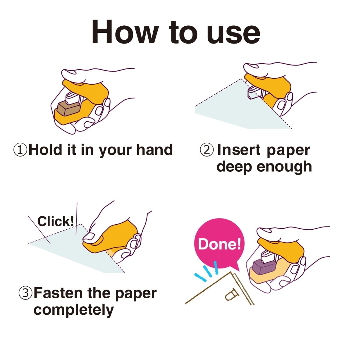 Plus Japan Staple-Free Stapler - SCOOBOO - PLUS JAPAN