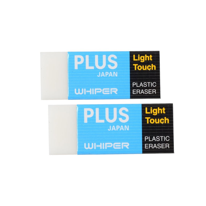 Plus Light Touch Plastic Eraser-Pack-Of-2-SCOOBOO – SCOOBOO