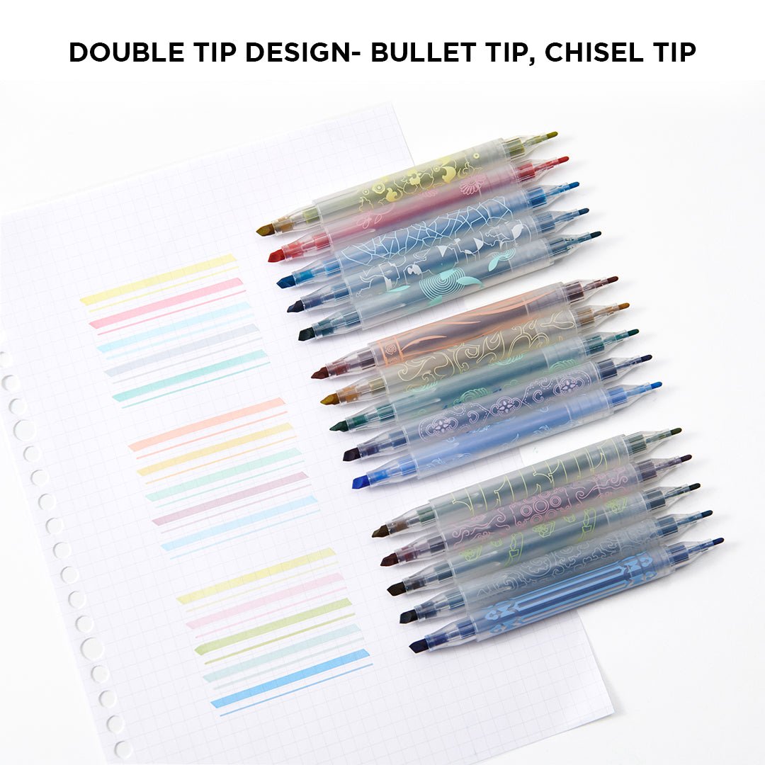 Pure Dual Tips Highlighter Set- National Museum of China - SCOOBOO - Kaco