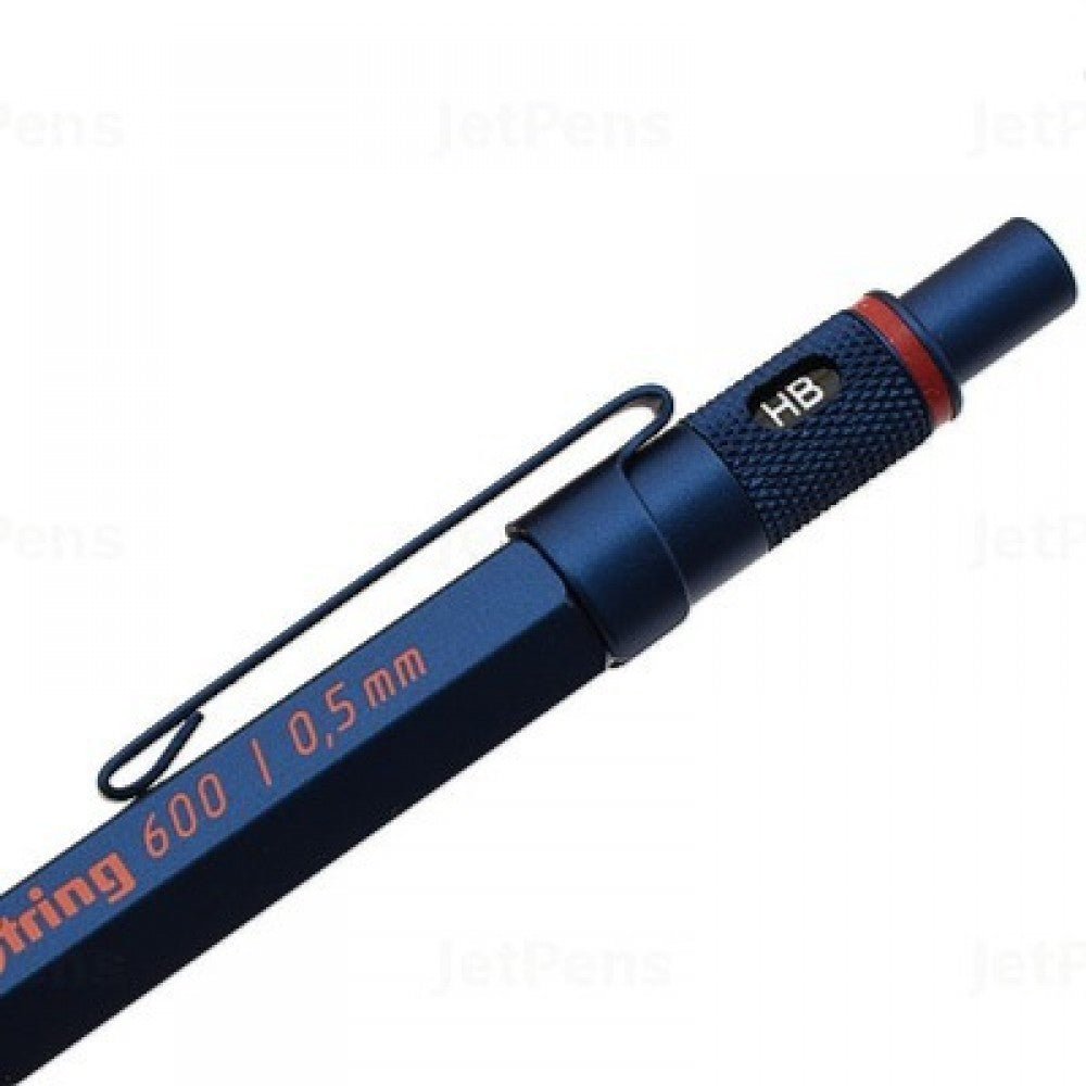 Rotring 600 Blue 0.5mm Mechanical Pencil,Metal Body,Non-Slip Metal ...