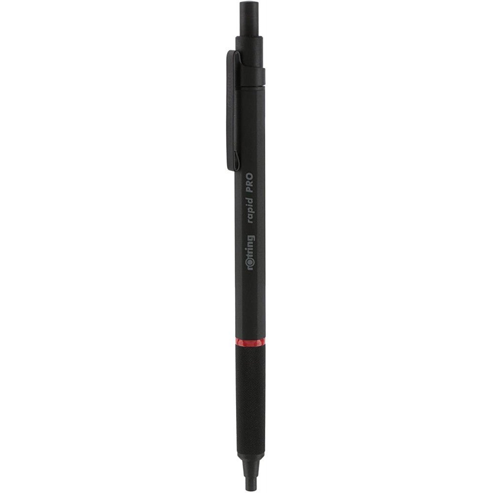 Rotring Rapid Pro Black Retractable Ball Point Pen,Metal Body,Hexagonal ...