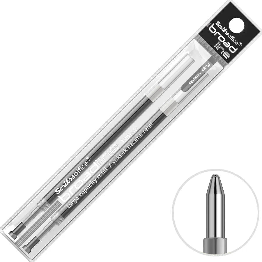 Scrikss | Broadline | 1.0mm Refill | Black Set of 10 Packets - SCOOBOO ...