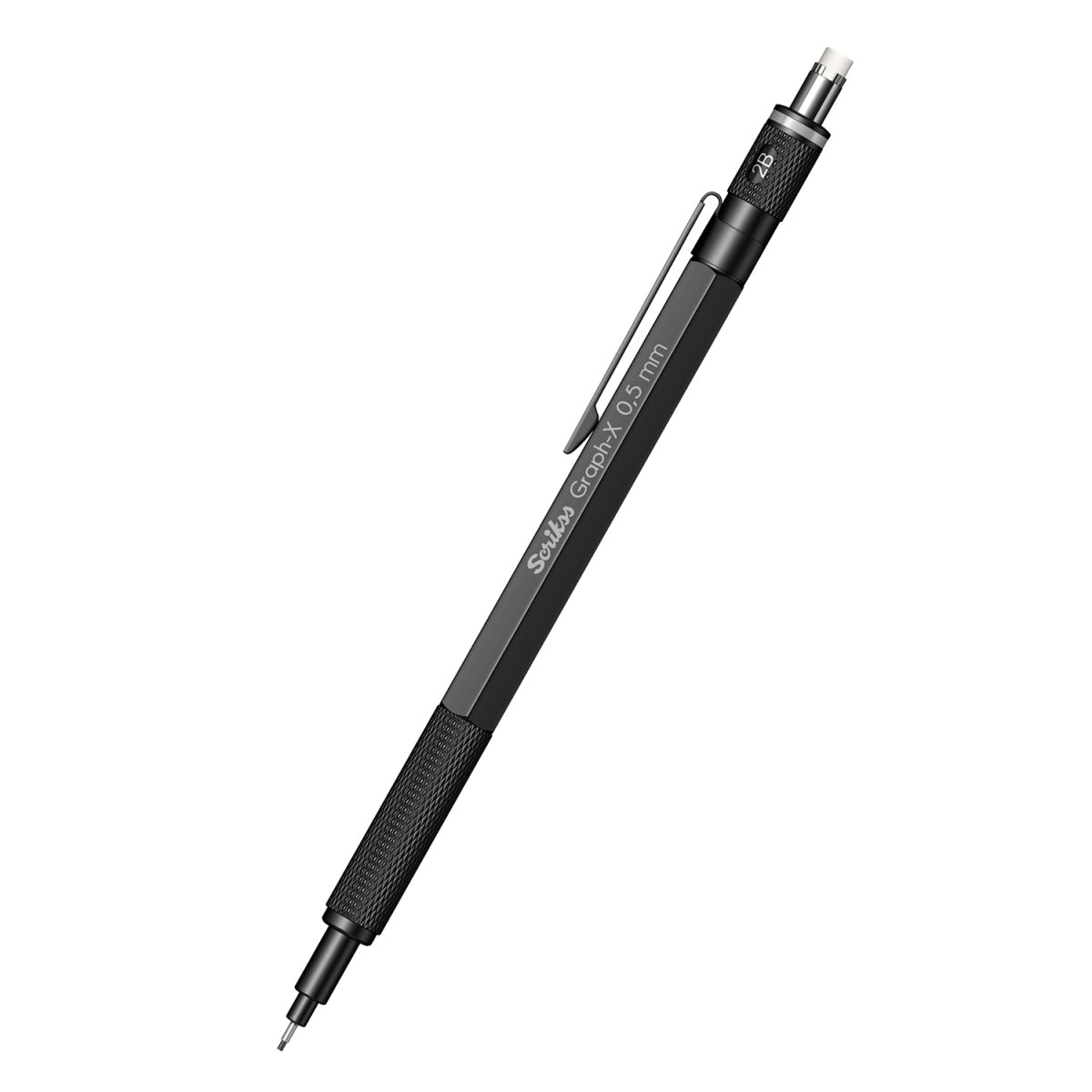 Scrikss | Graph-X | Mechanical Pencil | Matte Black-0.5mm - SCOOBOO ...