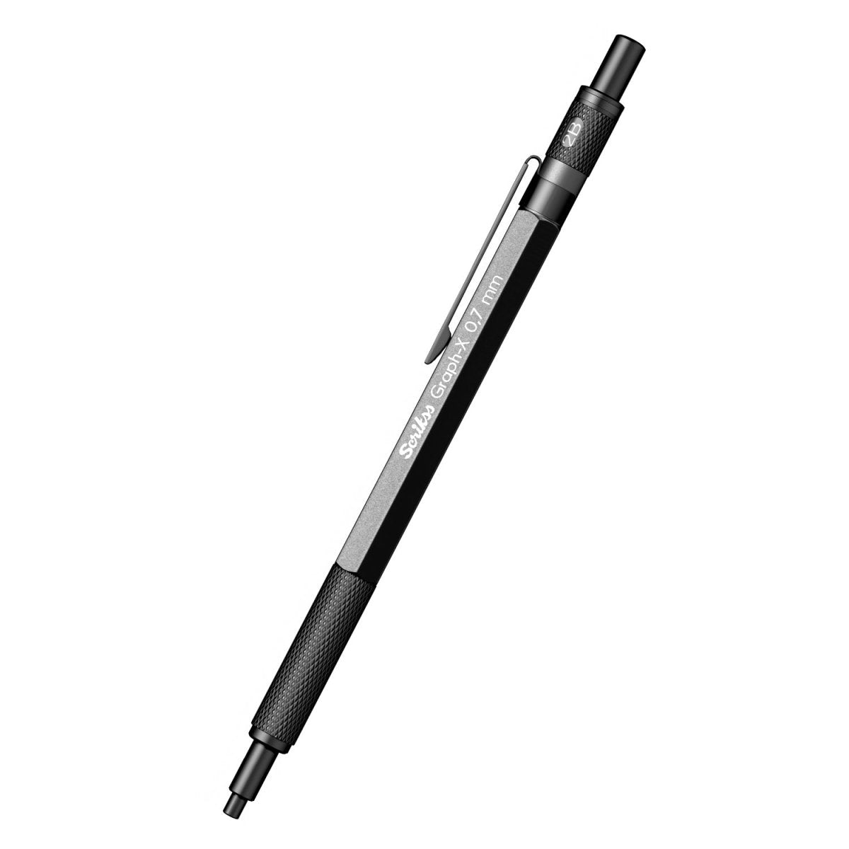 Scrikss | Graph-X | Mechanical Pencil | Metallic Grey-0.7mm - SCOOBOO ...