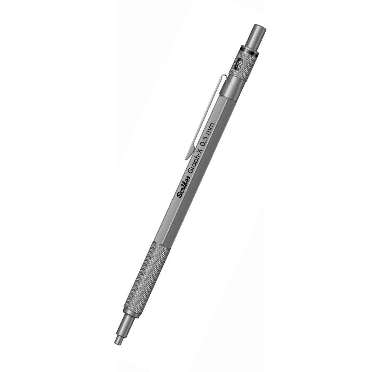 Scrikss | Graph-X | Mechanical Pencil | Metallic Grey-0.7mm - SCOOBOO ...
