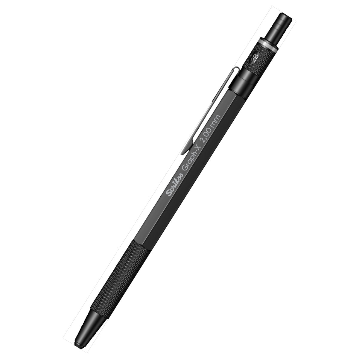 Scrikss | Graph-X | Mechanical Pencil | Matte Black-2mm - SCOOBOO - Scrikss