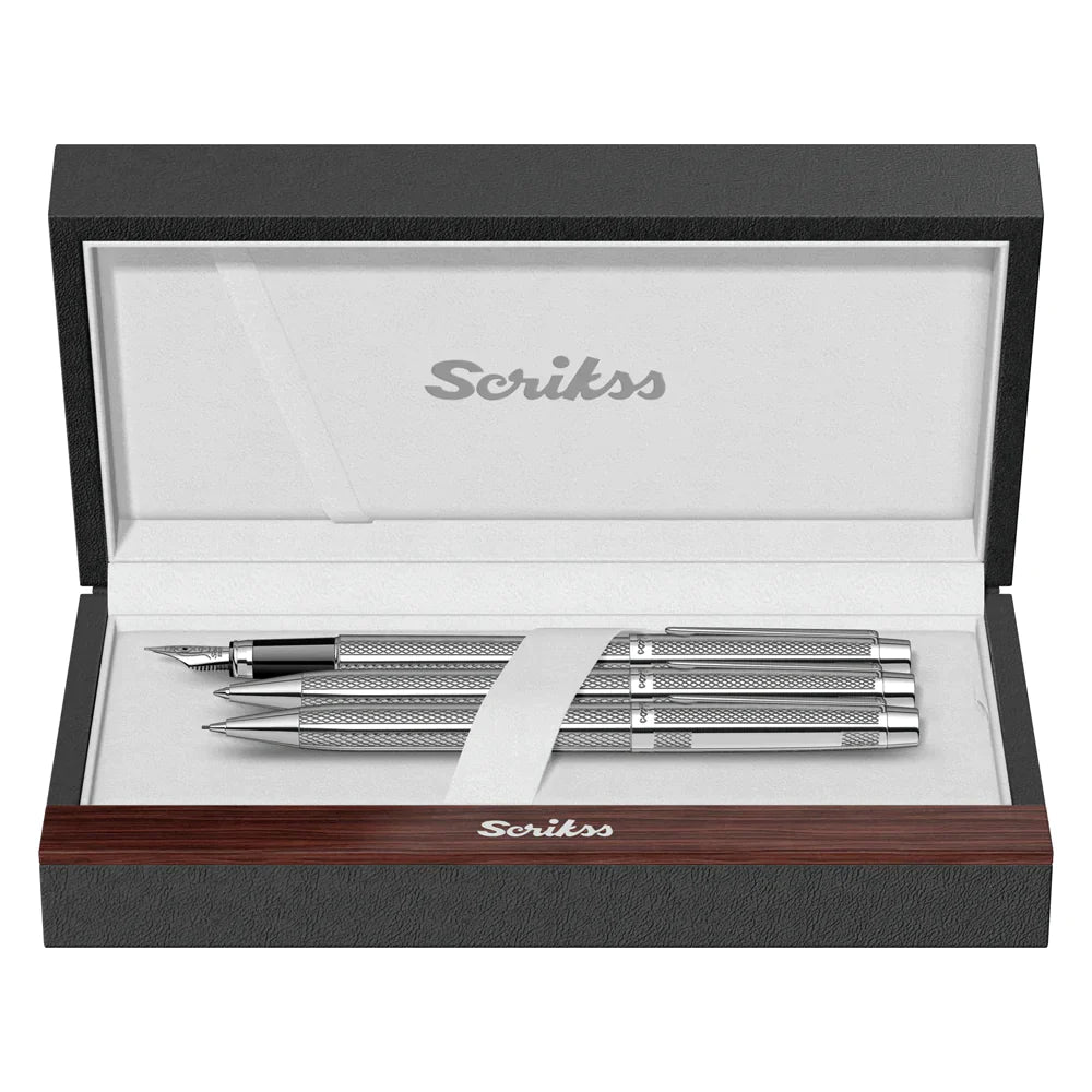 Scrikss | Venus 722 | Fountain+ Ballpoint Pen+ Mechanical Pencil Set ...
