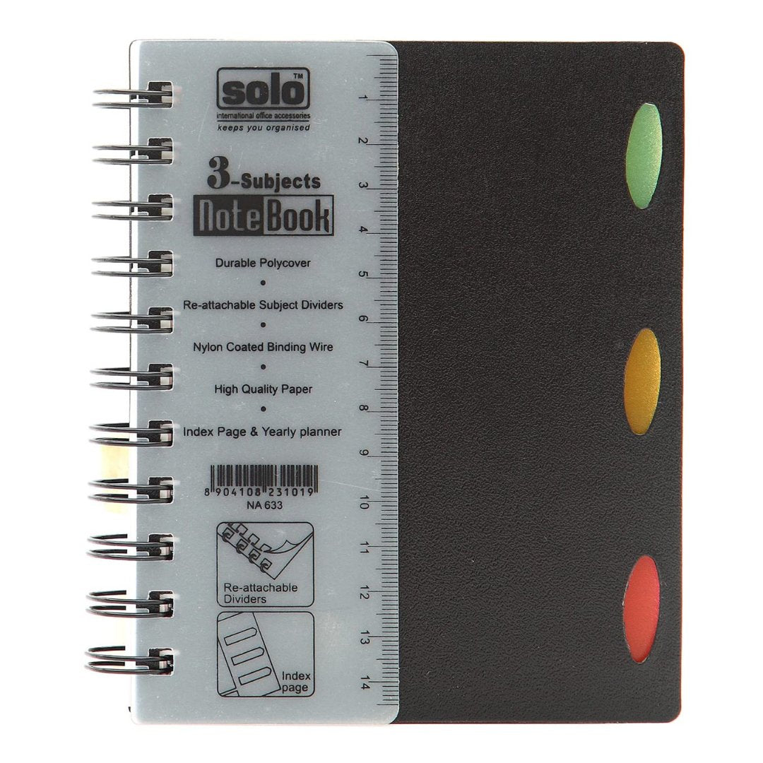 Solo 3 Subject Notebook A6 - SCOOBOO - Solo
