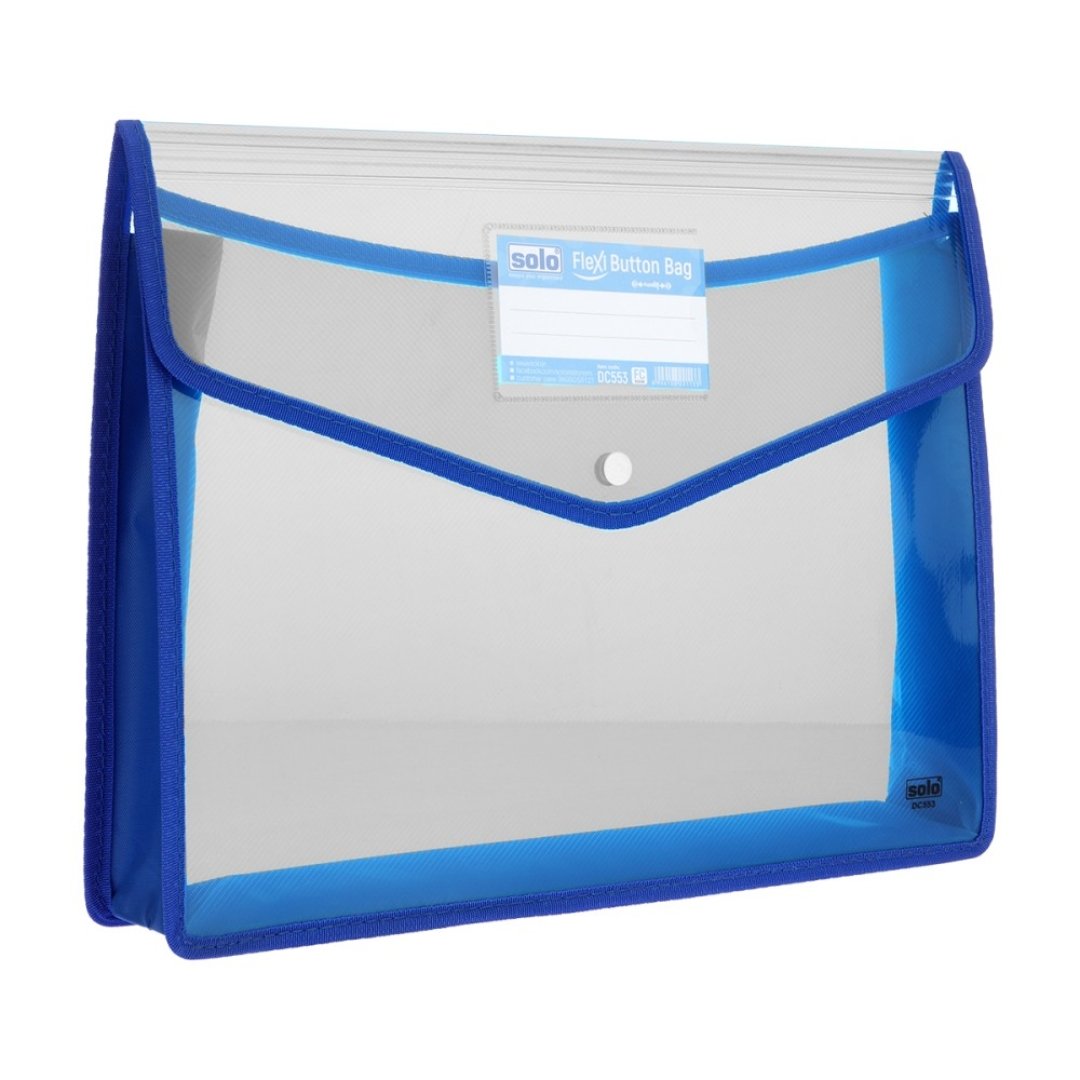 Solo Flexi Button Bag-Foolscap Size - SCOOBOO - Solo