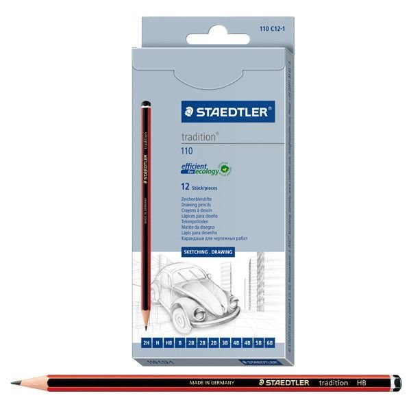 Staedtler Tradition Graphite Pencils - SCOOBOO - Staedtler