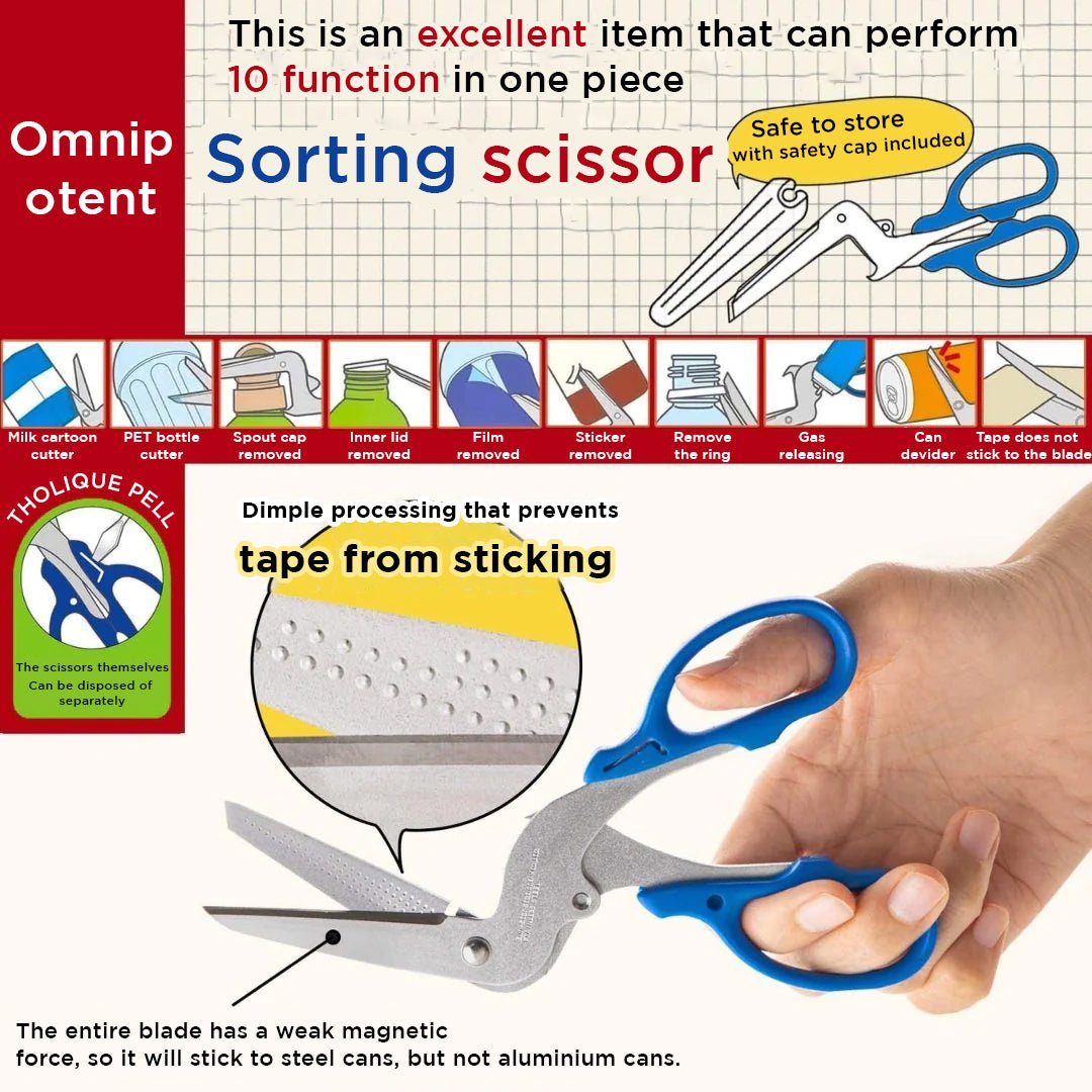Sun Star All Purpose Sorting Scissors - SCOOBOO - Sun Star