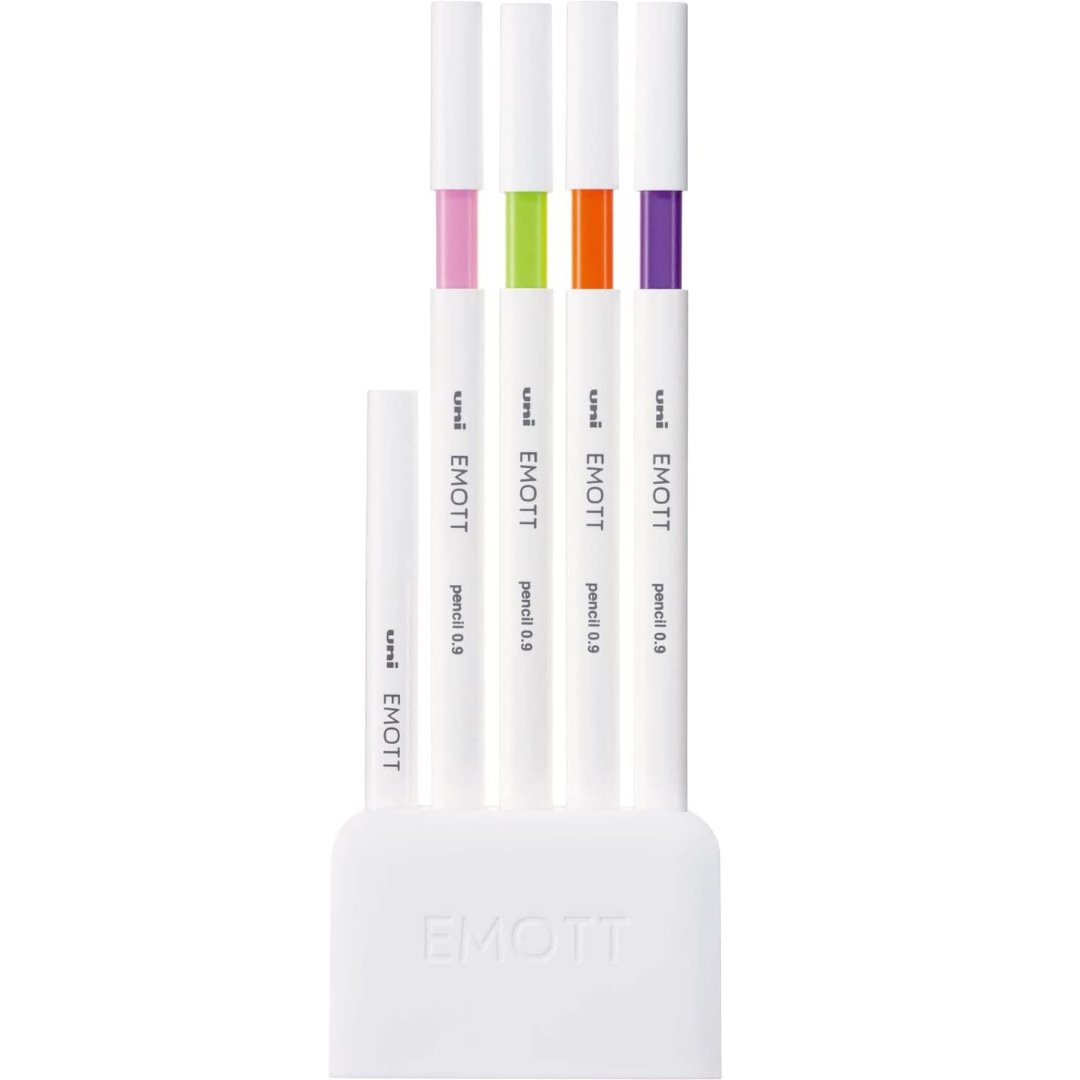 Uni-ball Emott Pencil 0.9 4 Colors No.1 Refreshing Color - SCOOBOO ...