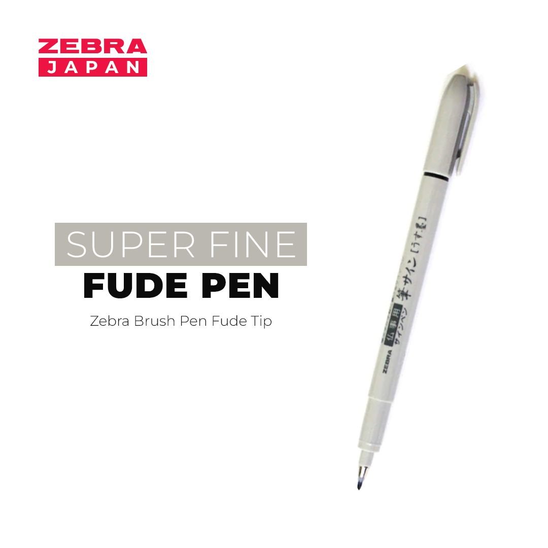 Zebra Brush Pen Fude Tip - SCOOBOO - Zebra